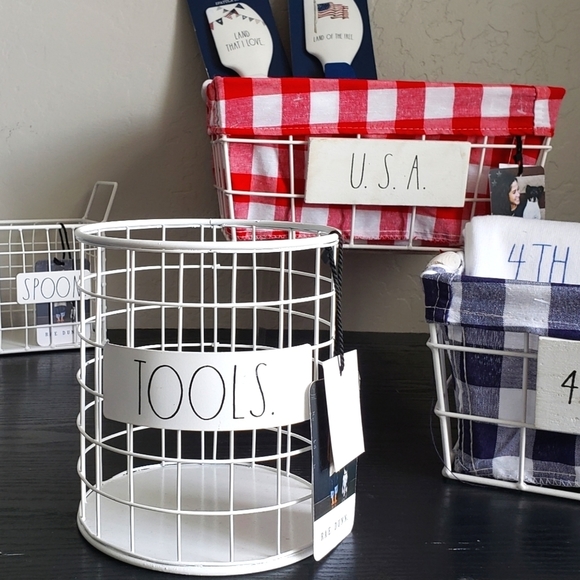 Rae Dunn | Kitchen | Rae Dunn Tools Wire Utensil Container Bin | Poshmark